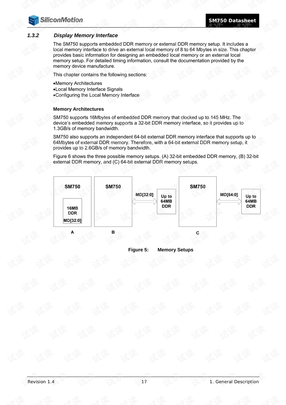SM750多媒体控制器V1.4数据手册：Silicon Motion最新版 - CSDN文库