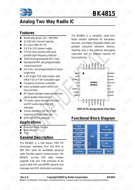 BK4815_Datasheet_V1.0_bk4815,bk4815典型电路资源-CSDN下载