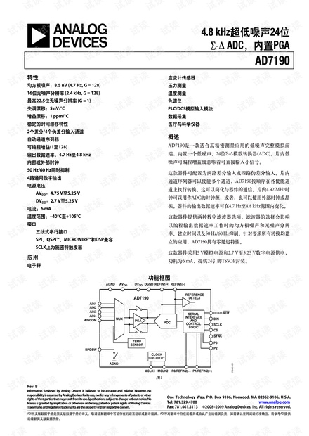 AD7190芯片中文式样书_ad7190中文资料资源-CSDN下载