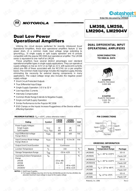 LM358芯片详细技术资料 资源-CSDN下载