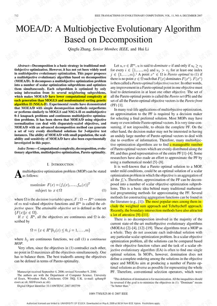 MOEA/D原版英文论文_MOEA/D资源-CSDN下载