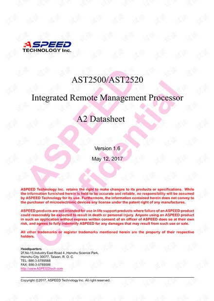 Aspeed2500datasheet_ast2500资源-CSDN下载