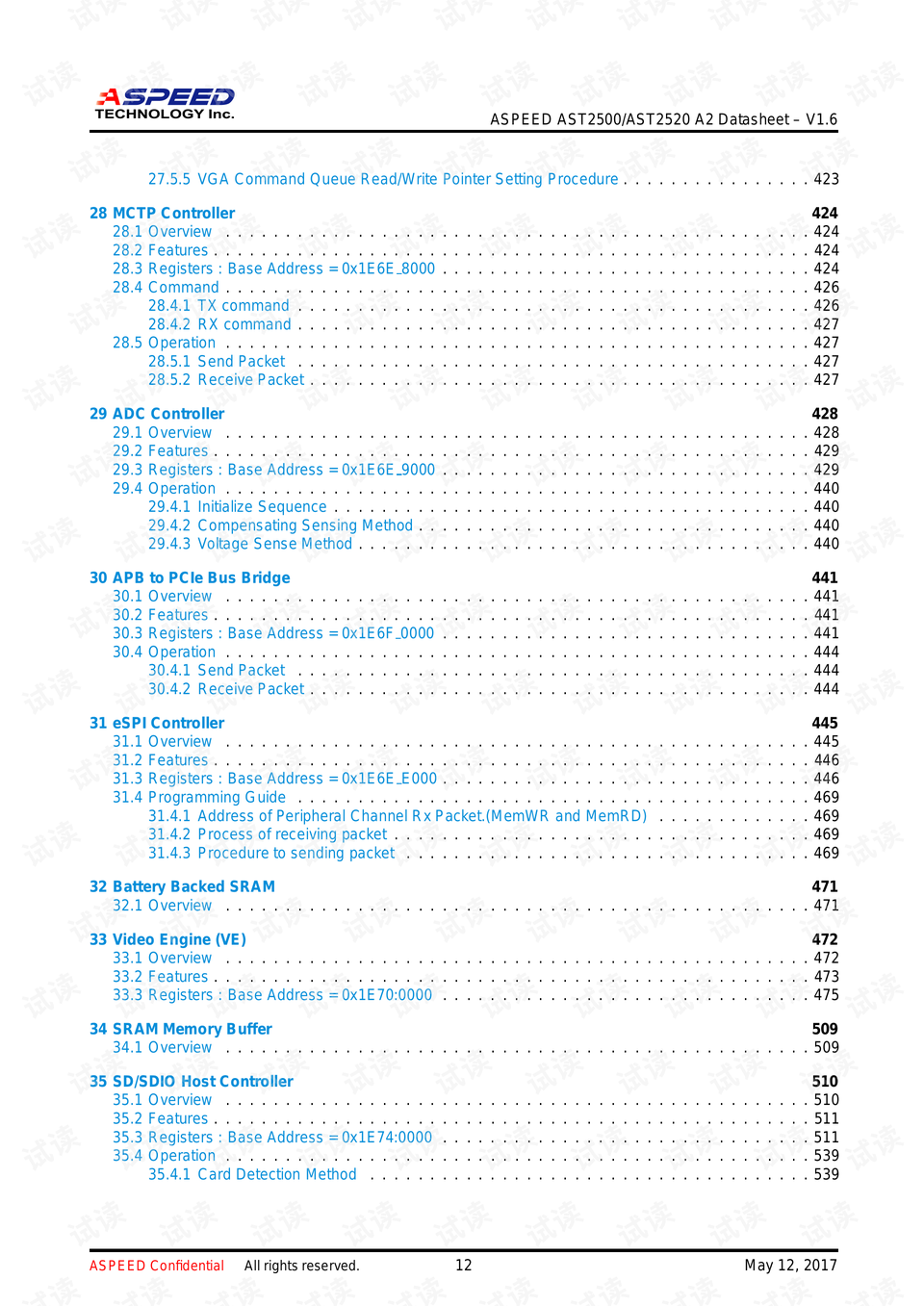 aspeedAST2500/AST2520v16带水印datasheet_ast2500-Linux文档类资源-CSDN下载