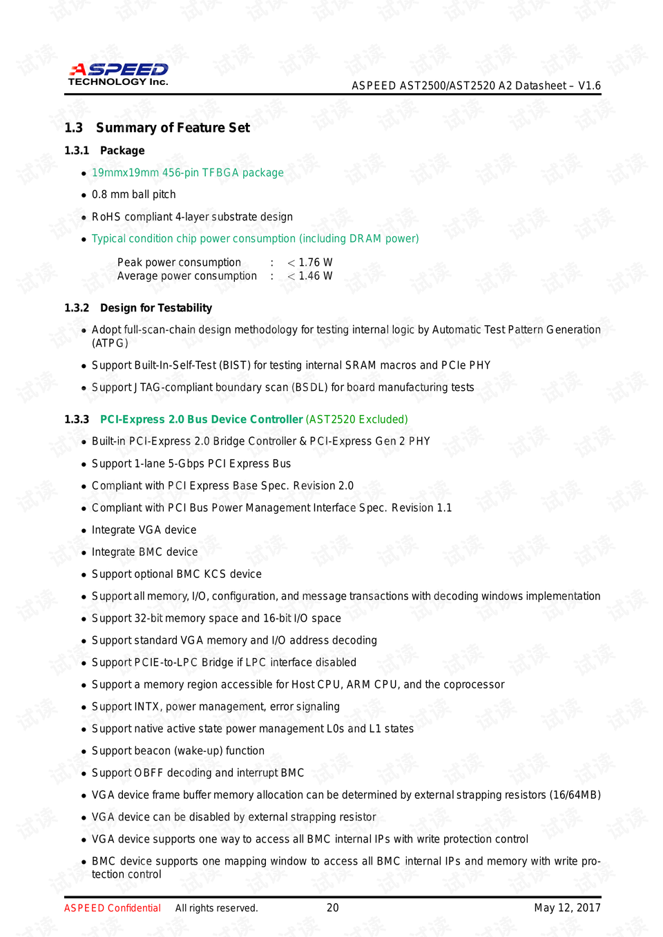 aspeedAST2500/AST2520v16带水印datasheet_ast2500-Linux文档类资源-CSDN下载