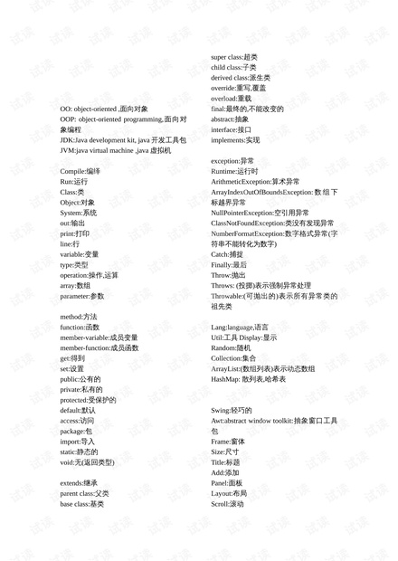 程序员必备英文词汇速查 资源 Csdn文库 