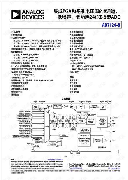 AD7124-8低功耗高精度ADC中文手册解析 - CSDN文库