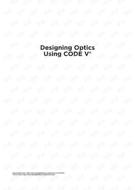 DesigningOpticsUsingCODEV.pdf_出光孔径codev资源-CSDN下载