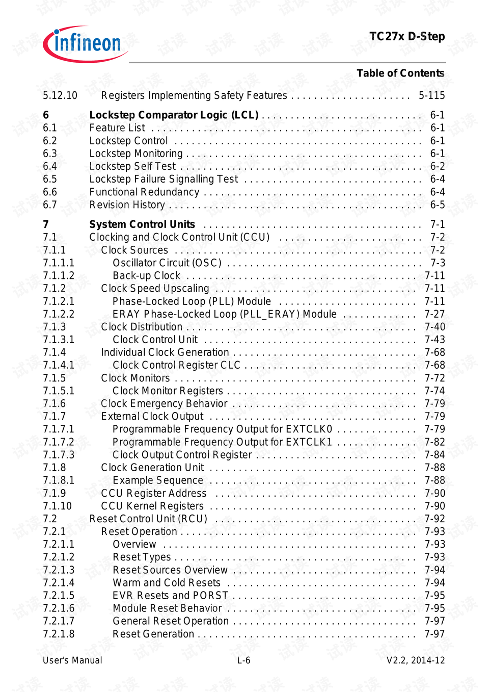 英飞凌AURIXTC27xD-Step芯片用户手册(Infineon-TC27x_D-step-UM-v02_02-EN.pdf)-嵌入式文档 ...