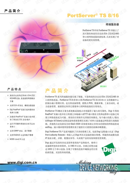 DigiPortServerTS8/16---终端服务器产品介绍.pdf资源-CSDN下载