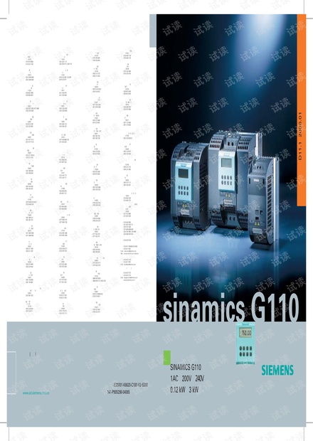 西门子SINAMICS G110变频器产品样本详细解读 - CSDN文库