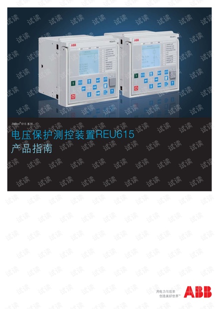 ABB REU615电压保护测控装置详细指南 - CSDN文库