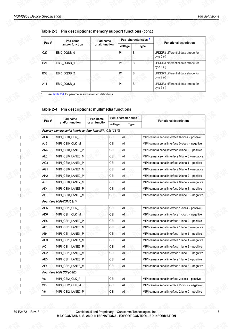 高通MSM8953芯片规格说明书 - CSDN文库