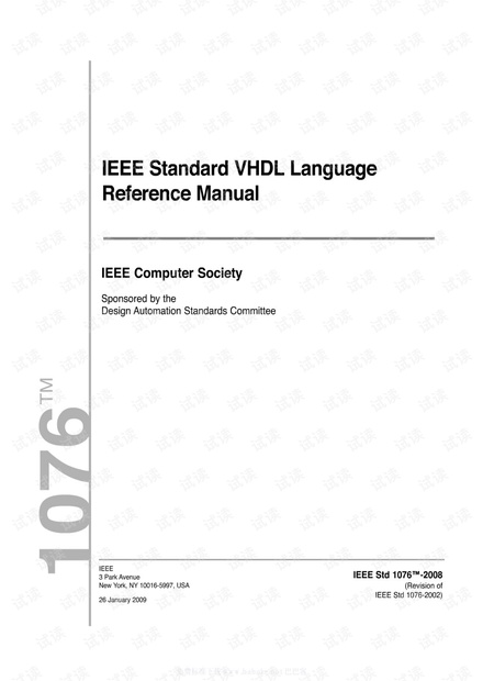VHDL官方参考手册（1076-2008）.pdf资源-CSDN下载