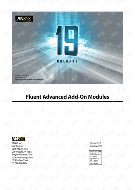 AnsysFluent19.0AdvancedAdd-OnModules.pdf资源-CSDN下载