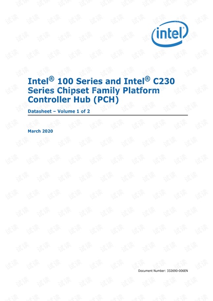 Intel C230 Series Chipset Platform Controller Hub Datasheet - CSDN文库