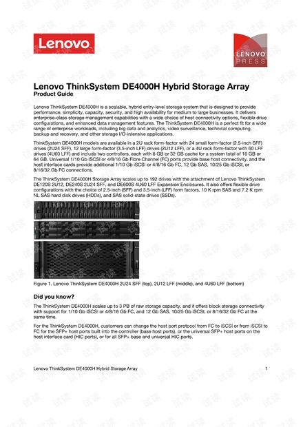 LenovoThinkSystemDE4000HHybridStorageArray.pdf_de4000h存储安装配置资源-CSDN下载