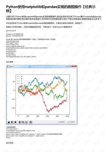 Python使用matplotlib和pandas实现的画图操作【经典示例】资源 Csdn文库 资源 Csdn文库