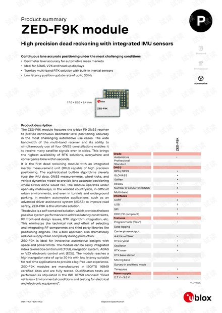 ZED-F9K_ProductSummary_(UBX-19047326).pdf资源-CSDN下载