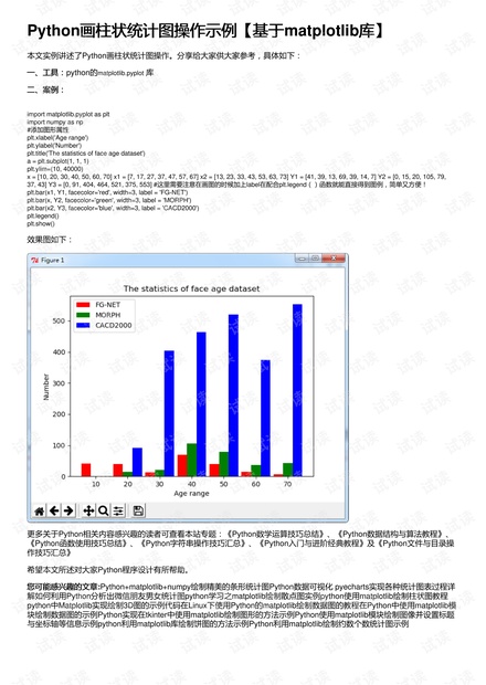 Python画柱状统计图操作示例【基于matplotlib库】python绘制柱形图资源 Csdn文库