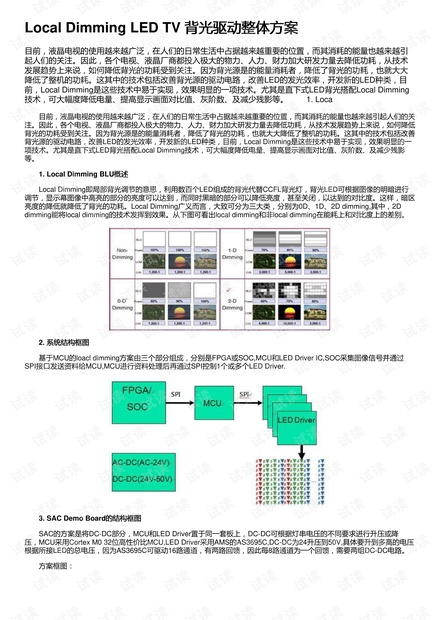 LocalDimmingLEDTV背光驱动整体方案_localdimming技术原理资源-CSDN下载