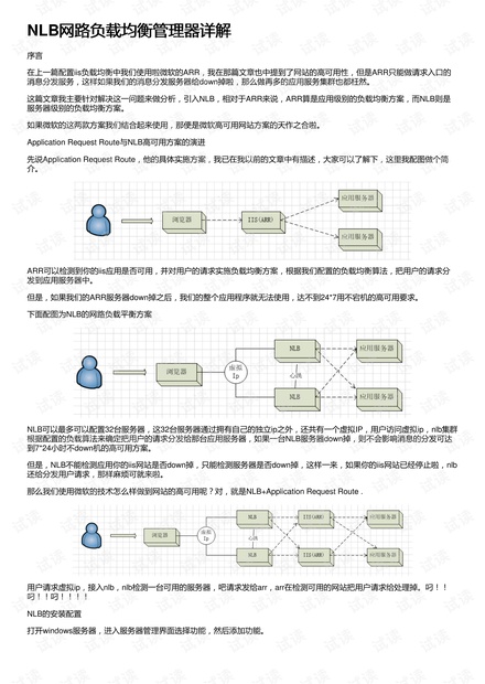 NLB与ARR结合实现高可用网站方案解析 - CSDN文库
