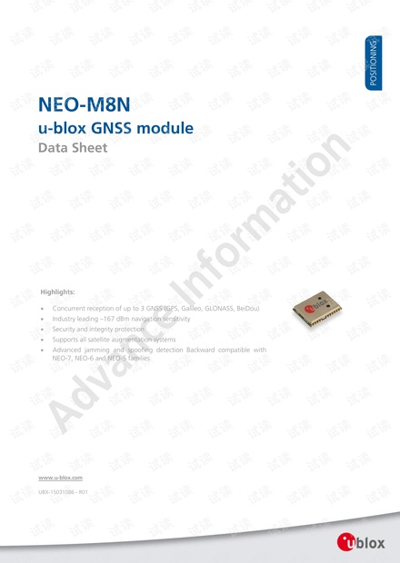 UBLOX-NEO-M8N-FW3_DataSheet_(UBX-15031086).pdf_NEO-M8N资源-CSDN下载
