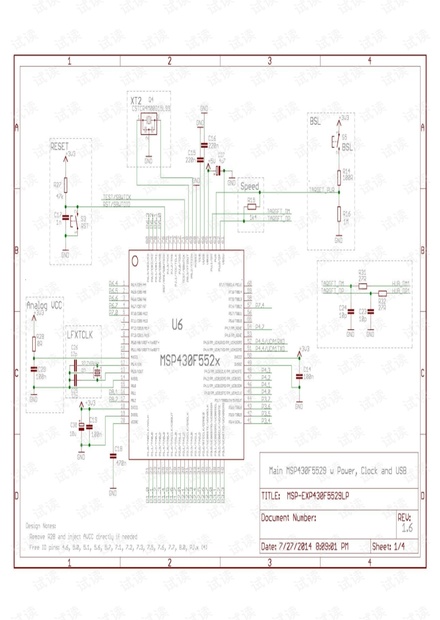 MSP-EXP430F5529LP_SchematicTI官方MSP430F552x原理图.pdf_msp430f5529lp原理图资源-CSDN下载