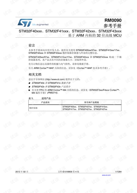 STM32F4xx中文参考手册RM0090.pdf_stm32f4xx中文参考手册资源-CSDN下载