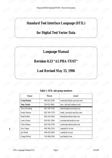 IEEE Standard P1450-Review：STIL语言手册 - CSDN文库