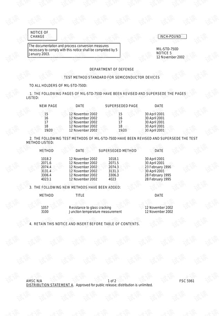 MIL-STD-750资源-CSDN下载