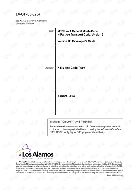 MCNP5_manual_VOL_III资源-CSDN下载