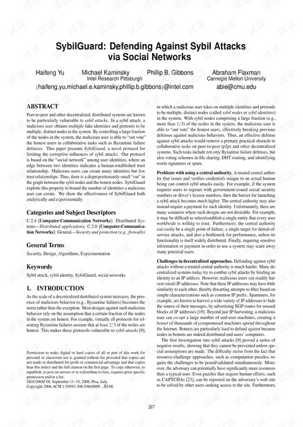 SybilGuarddefendingagainstsybilattacksviasocialnetworks_sybil在线,sybil资源资源-CSDN下载