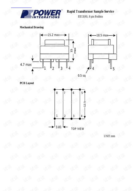 EE13封装变压器骨架尺寸封装_EE变压器绝缘资源-CSDN下载