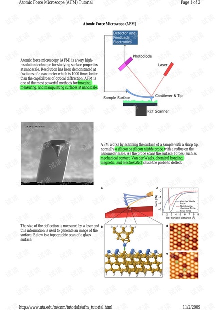 "AFM操作指南手册" 资源-CSDN下载