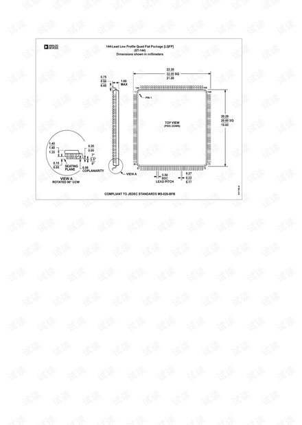 LQFP144封装尺寸资源-CSDN下载