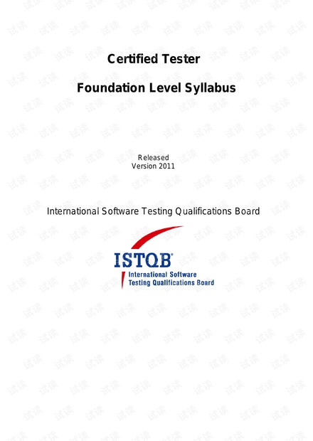 ISTQB基础级认证：Foundation Level (CTFL) 2011英文大纲 - CSDN文库