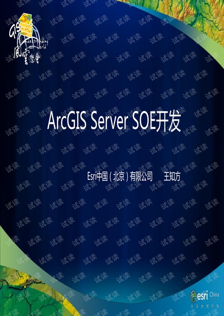 ArcGIS Server SOE开发：扩展服务与优势探讨 - CSDN文库