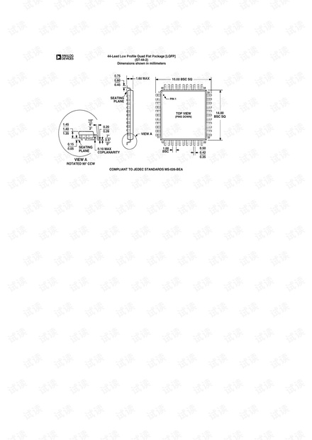 LQFP-44封装尺寸图ST-44-2_lqfp44封装尺寸图资源-CSDN下载