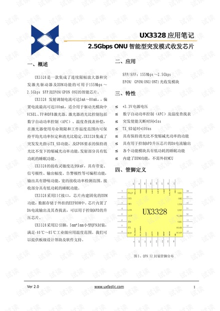 "UX3328芯片：集成功能于光模块驱动" 资源-CSDN下载