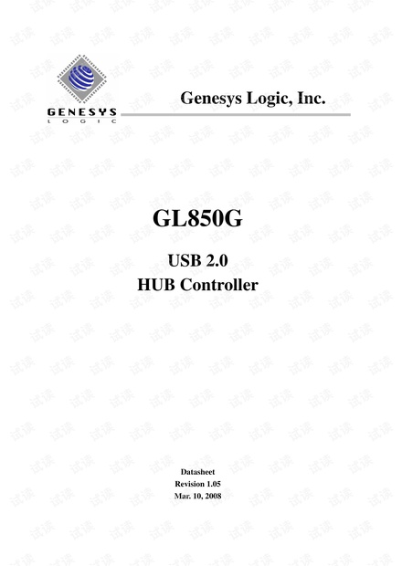 GL850G USB 2.0 Hub Controller Datasheet - CSDN文库