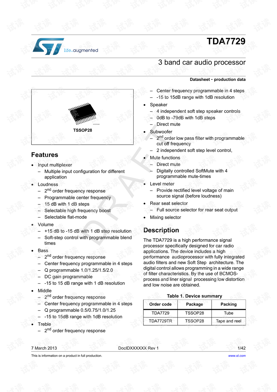 TDA7729_07March2013_tda7729引脚功能图,tda7729引脚定义-硬件开发文档类资源-CSDN下载