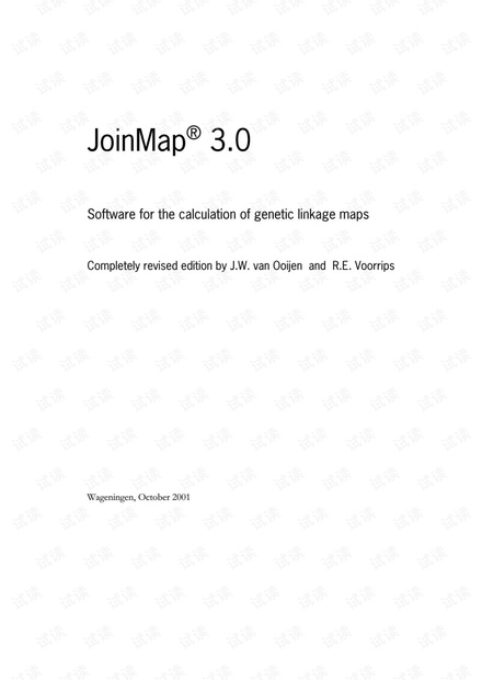 Joinmap3.0使用说明_joinmap使用说明中文资源-CSDN下载