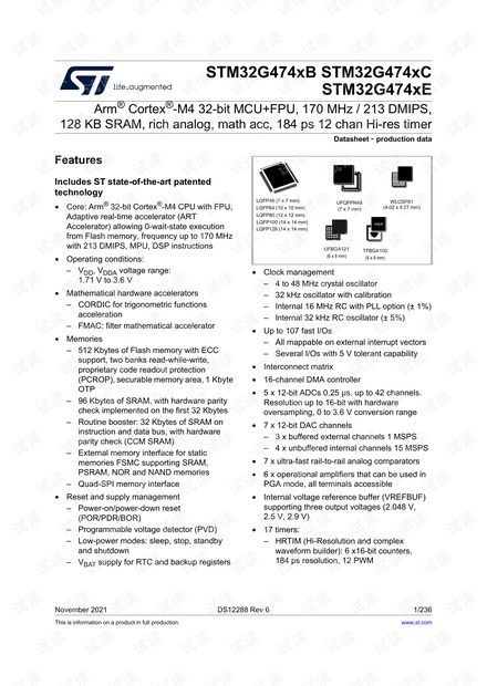 stm32G474官方数据手册_stm32g474中文手册,stm32g474中文参考手册资源-CSDN下载