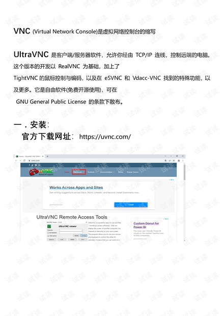 UltraVNC详细使用说明_ultravnc中文说明,ultravnc使用资源-CSDN下载