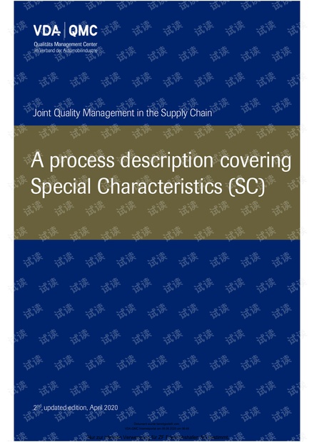 VDA20processdescriptioncoveringSpecialCharacteristics(SC ...