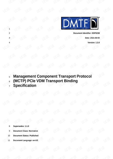 MCTPPCIeVDMTransportBindingSpecification_mctp协议资源-CSDN下载