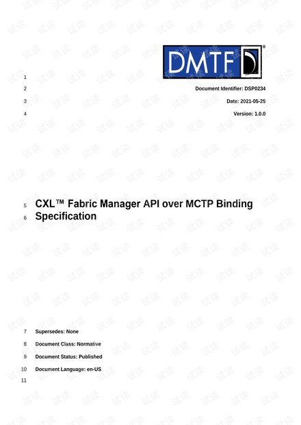 CXLFabricManagerAPIoverMCTPBindingSpecification_CXLFabricManager资源-CSDN下载
