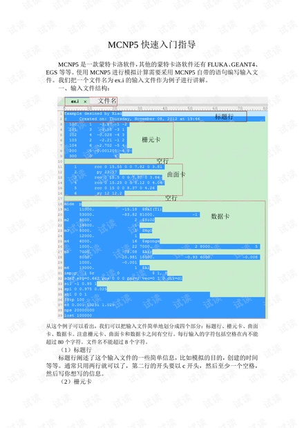 MCNP5中文版快速入门_mcnp5,mcnp5安装教程资源-CSDN下载