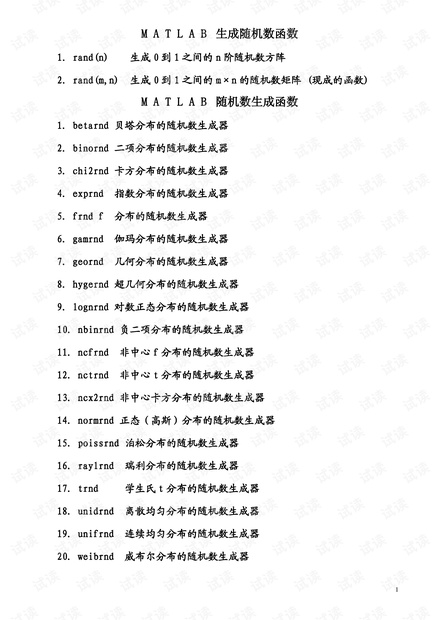 Matlab参考手册.pdf_Matlab编程入门教程资源-CSDN下载