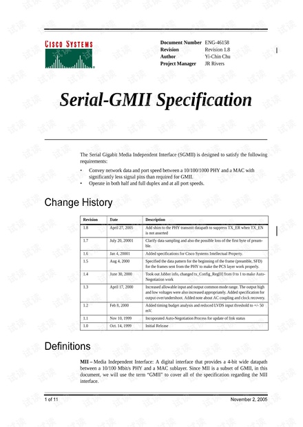 SGMIISpecificationV1.8_sgmii规范资源-CSDN下载